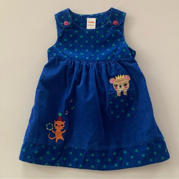 Gymboree | Dresses | Gymboree Baby Girl 218 Months Blue Polka Dot ...